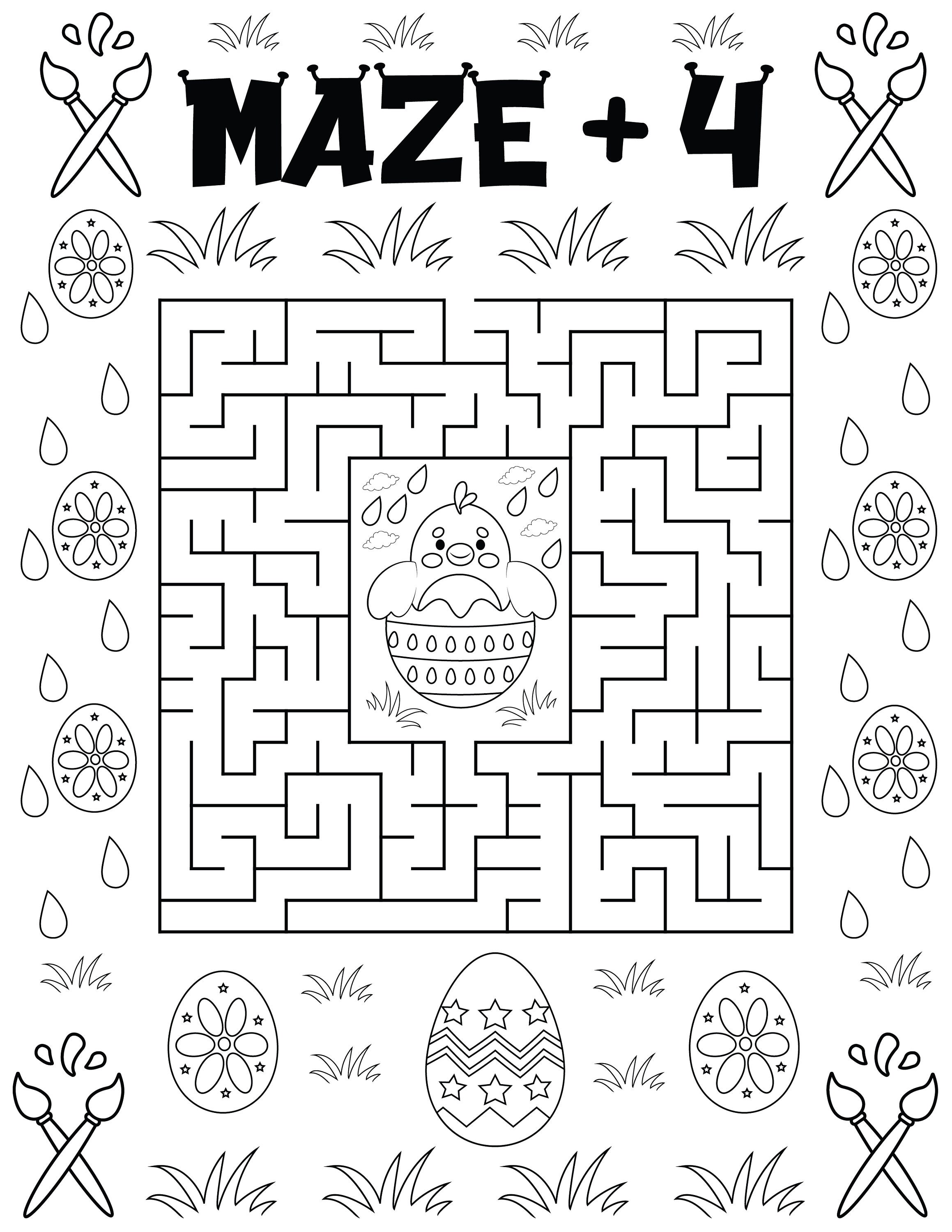 Full Easter Activity Book for Kids 130 Pages Coloring - Etsy