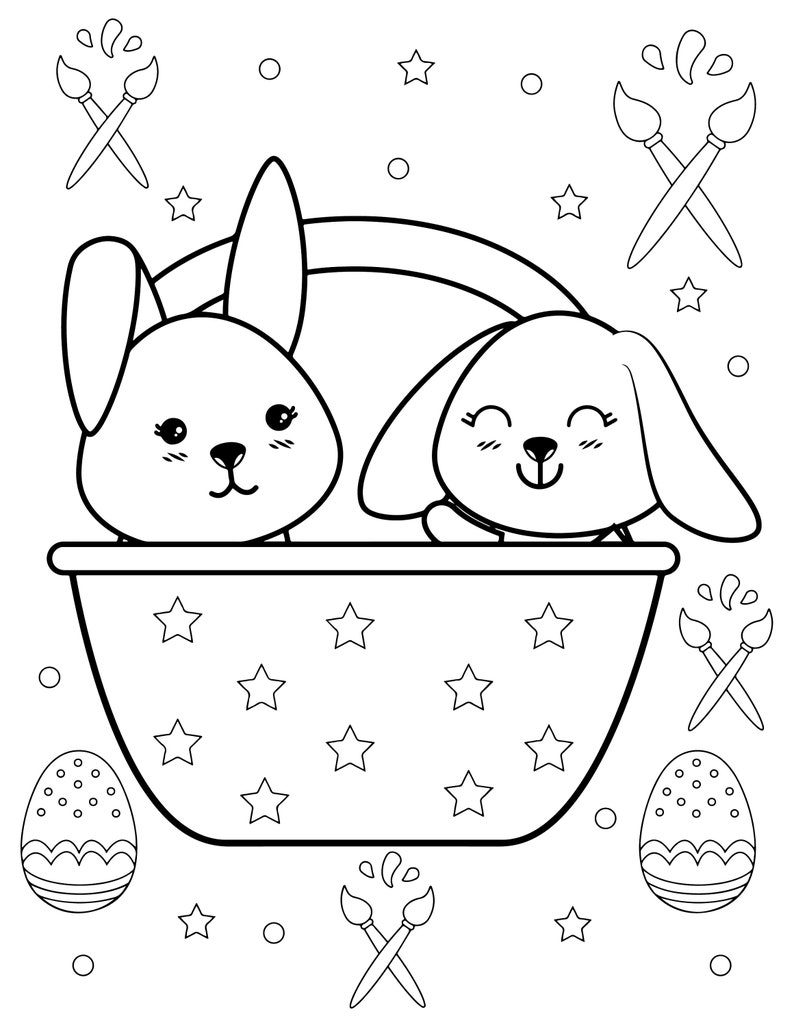 Full Easter Activity Book for Kids 130 Pages Coloring - Etsy