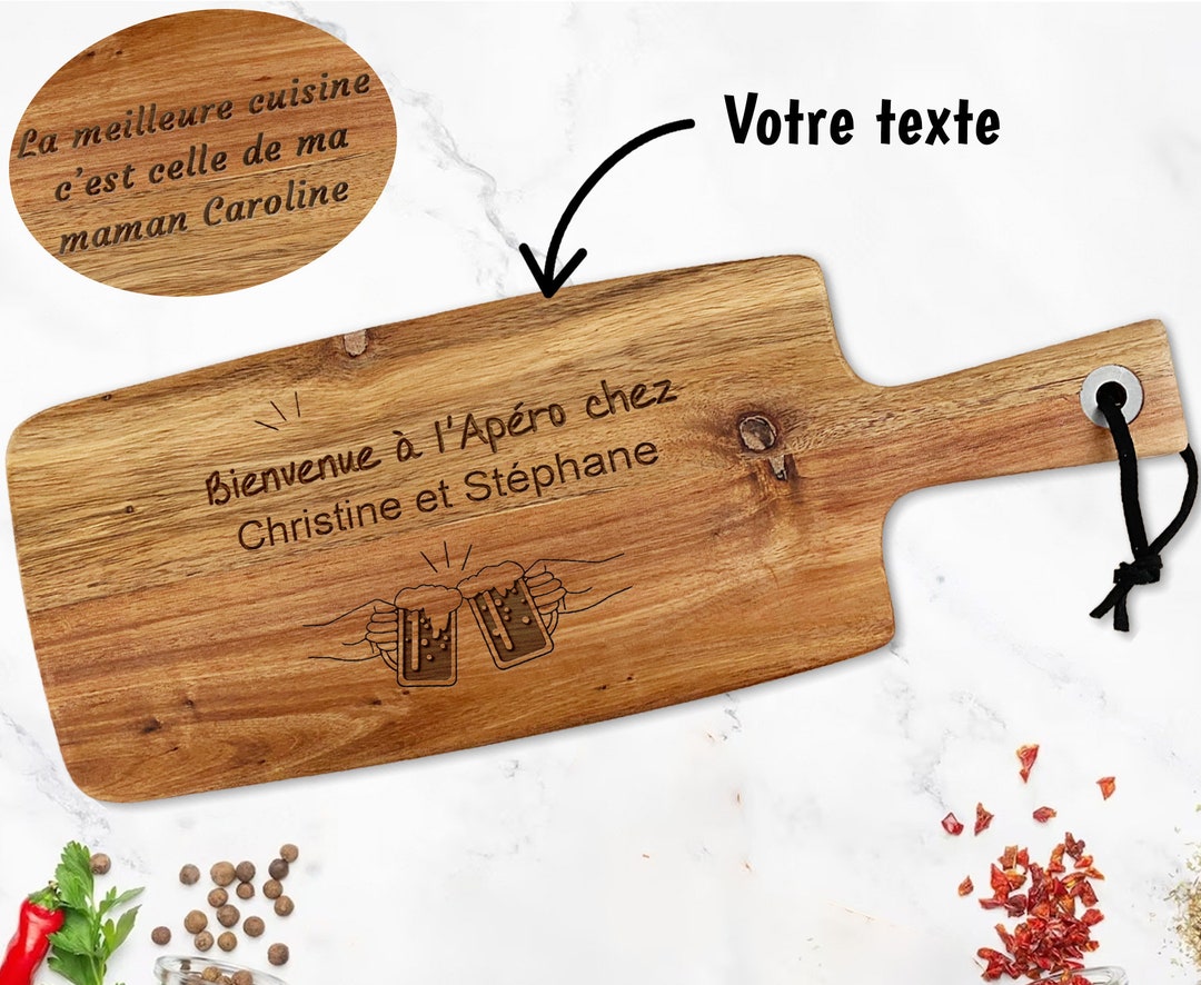 Planche à découper personnalisée - Planche apéro personnalisable avec ...