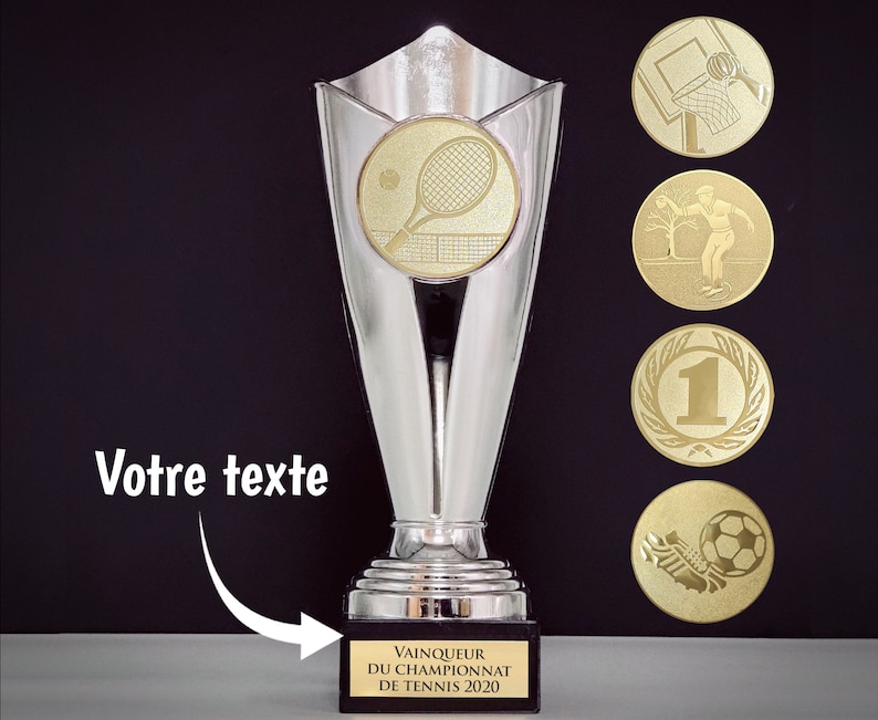 Trophée personnalisé - Coupe personnalisable avec gravure - Texte de ...