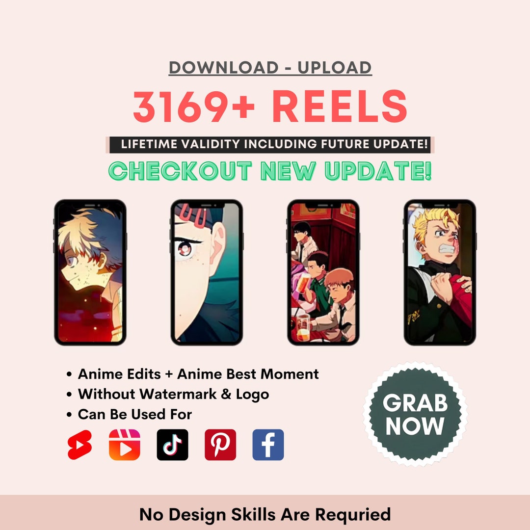 3100+ Anime Reel Bundle | Anime Edits | Demon Slayer Anime Reels ...