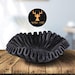 Black Marble Ruffle Bowl by Auricartsandcrafts - Etsy