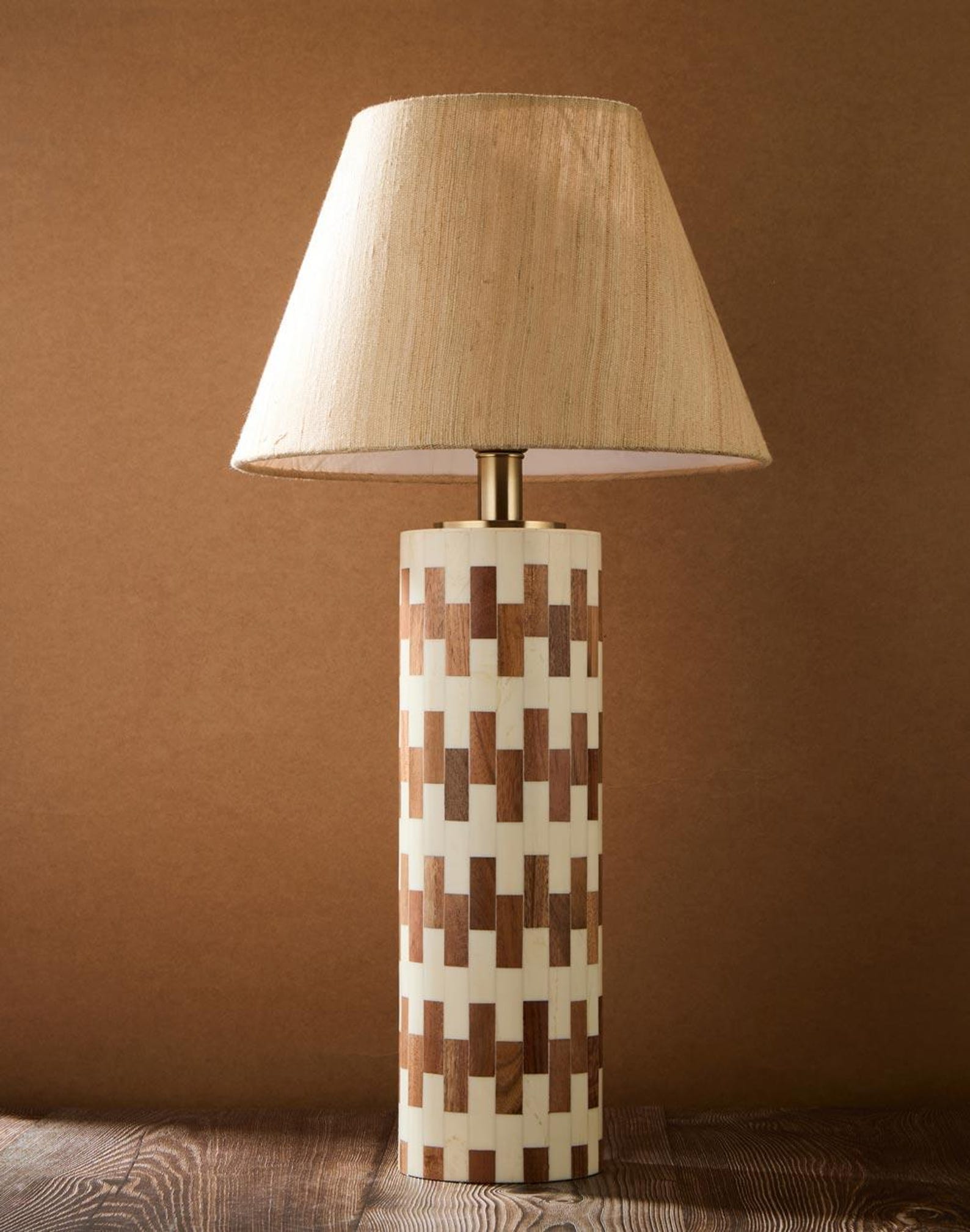 Bone Inlay Table Lamp: Modern Mosaic Pattern, Luxury Lighting - Etsy