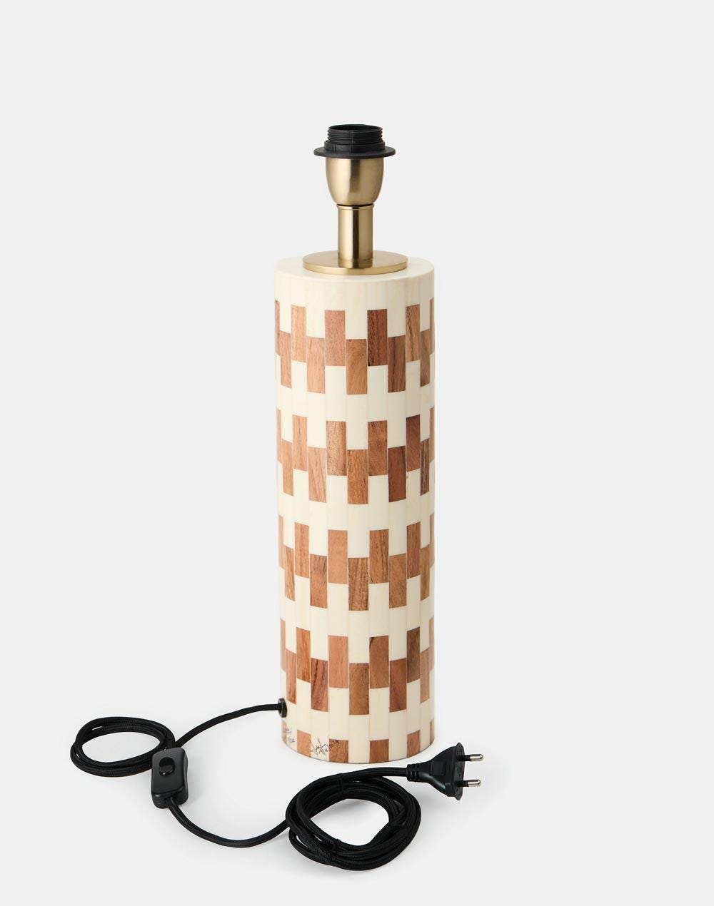 Bone Inlay Table Lamp: Modern Mosaic Pattern, Luxury Lighting - Etsy
