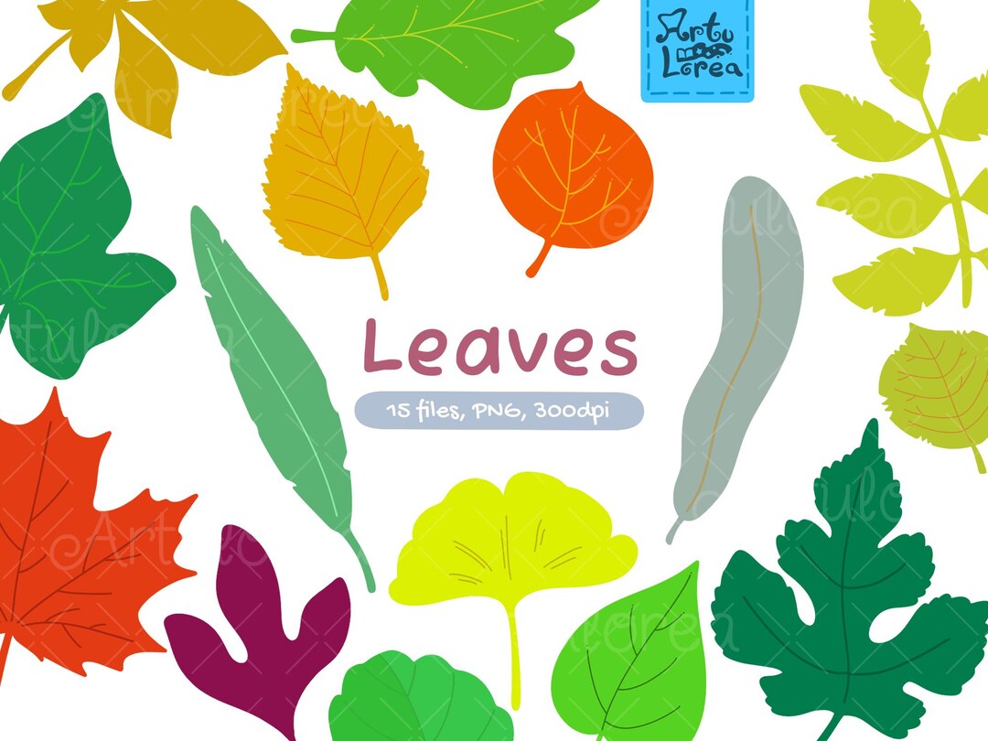 Leaves Clipart PNG, Watercolor Green Leaves Clip Art, Botanical Leaf ...