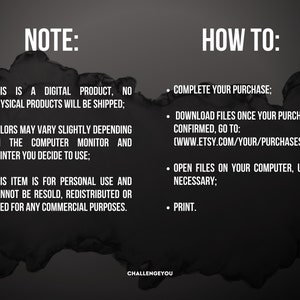 Blank 30 Day Challenge + Fillable Notes Page, Printable Goal Tracker ...