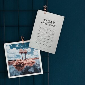 Blank 30 Day Challenge + Fillable Notes Page, Printable Goal Tracker ...