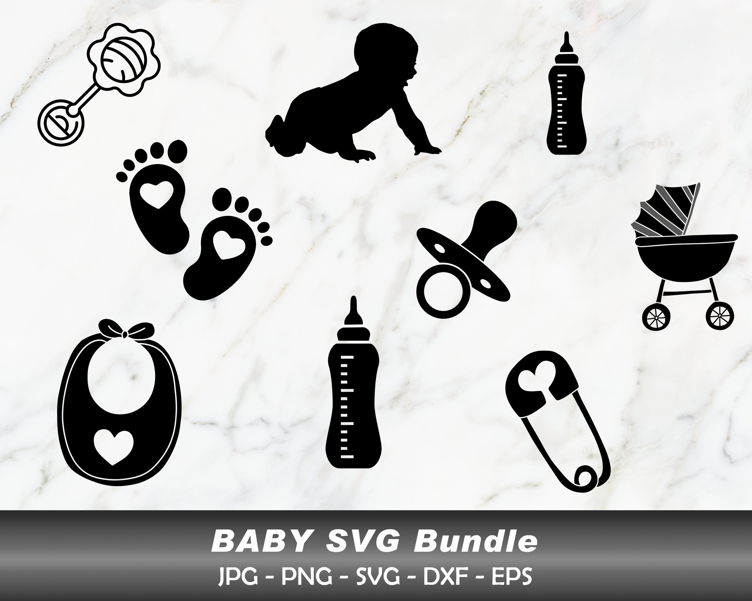 Baby Svg Bundle, Baby Shower Svg, Newborn Svg Bundle, Baby, Baby Shower ...