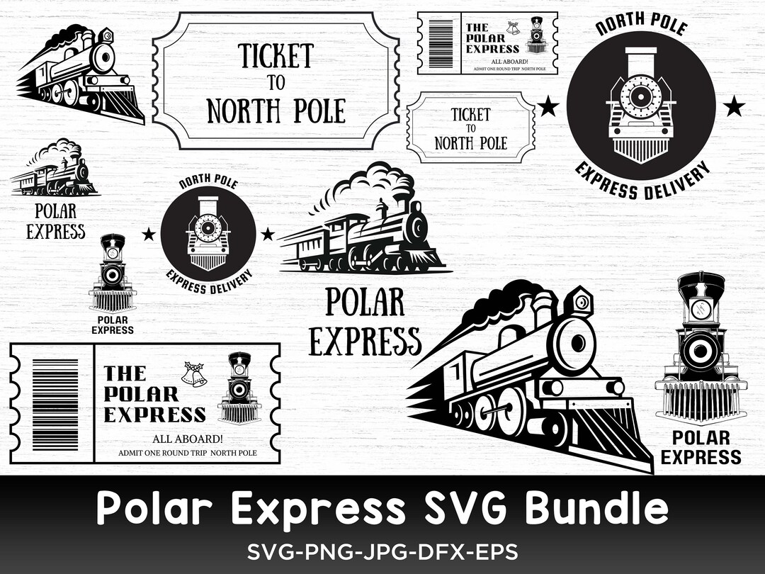 Polar Express Svg Cutting File, Polar Express Svg, North Pole Svg ...