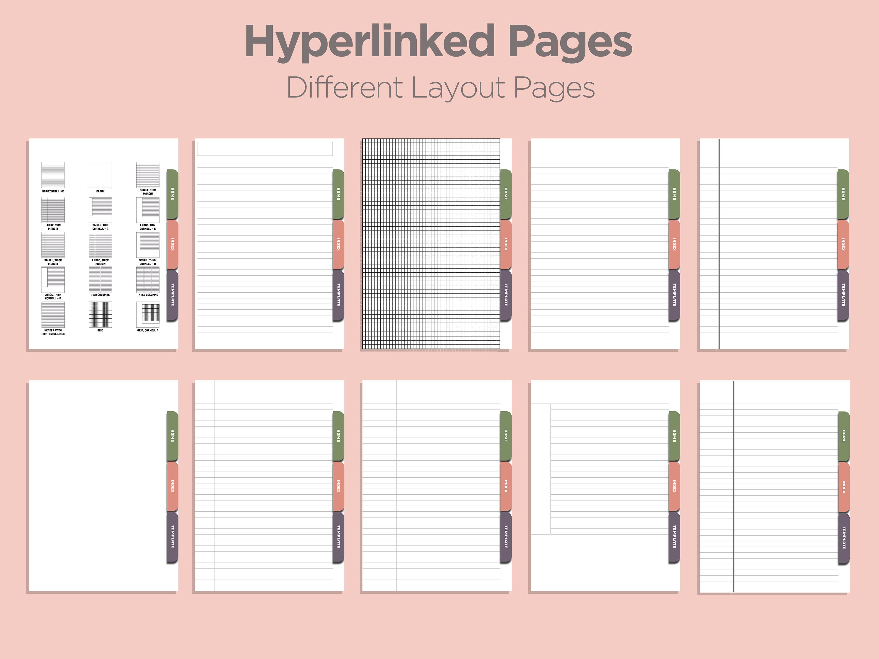 Digital Note Taking Goodnotes Notability Template, Color Paper ...