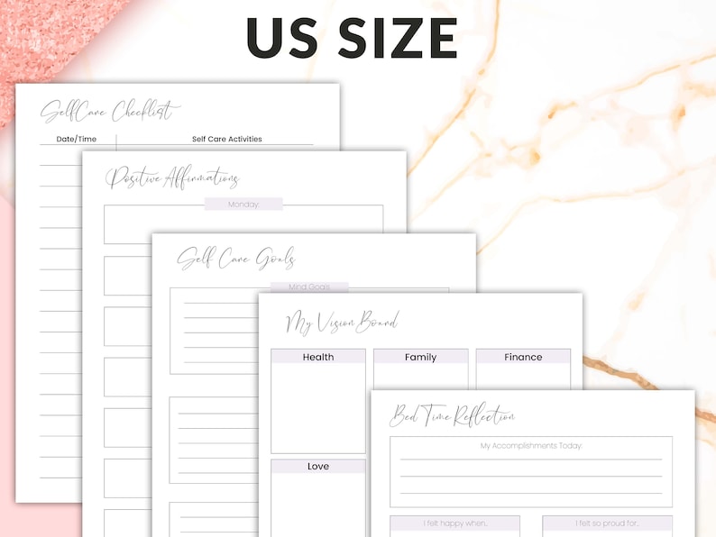 Printable CBT Worksheet and Planner Bundle, Cognitive Behavioura ...