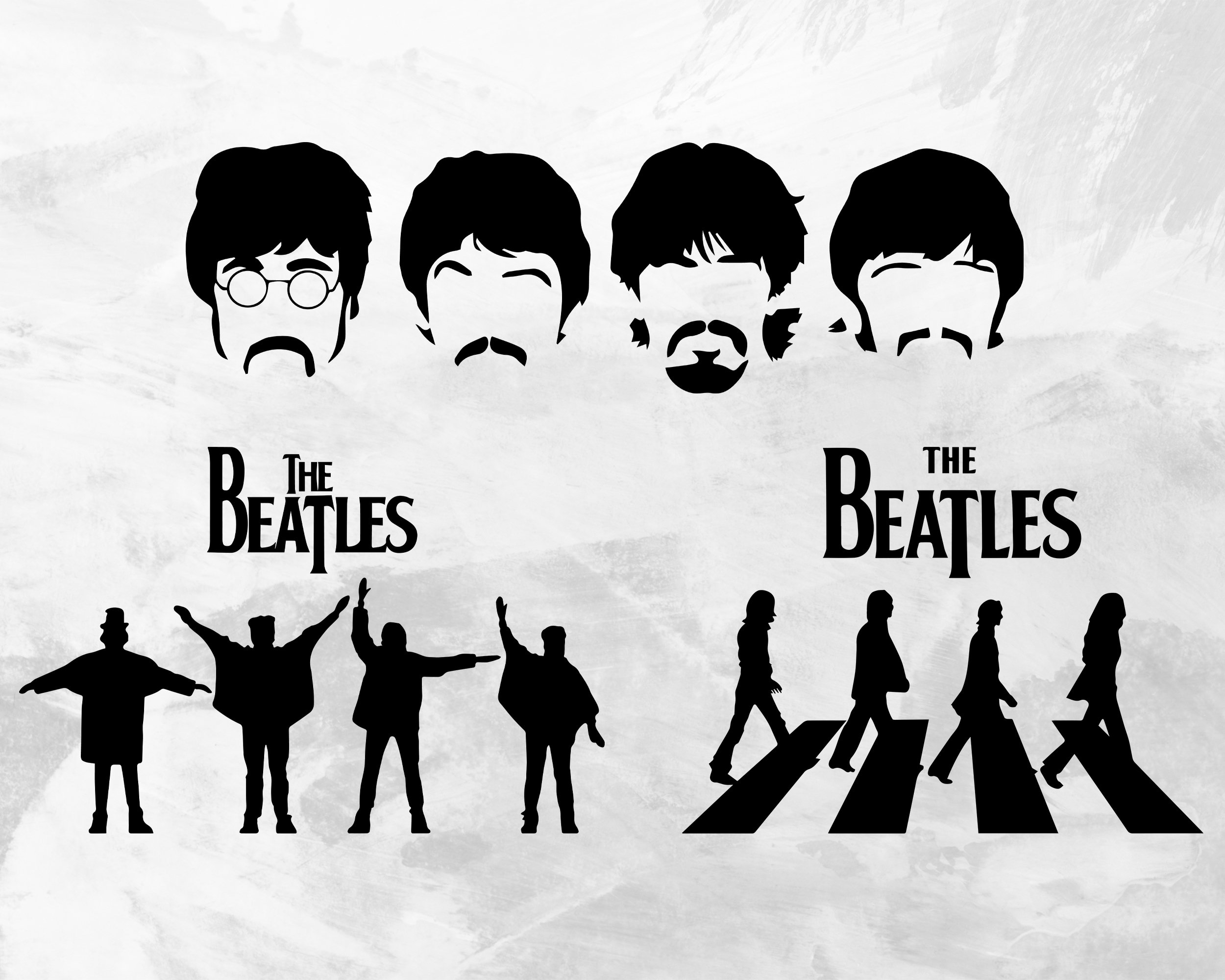The Beatles SVG Bundle, the Beatles Svg, the Beatles Png, Music SVG Svg ...