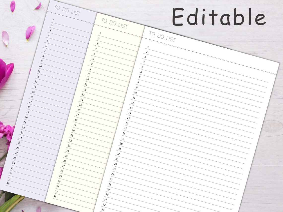 Minimalist Digital to Do List, Minimalist to Do List Printable, Simple ...