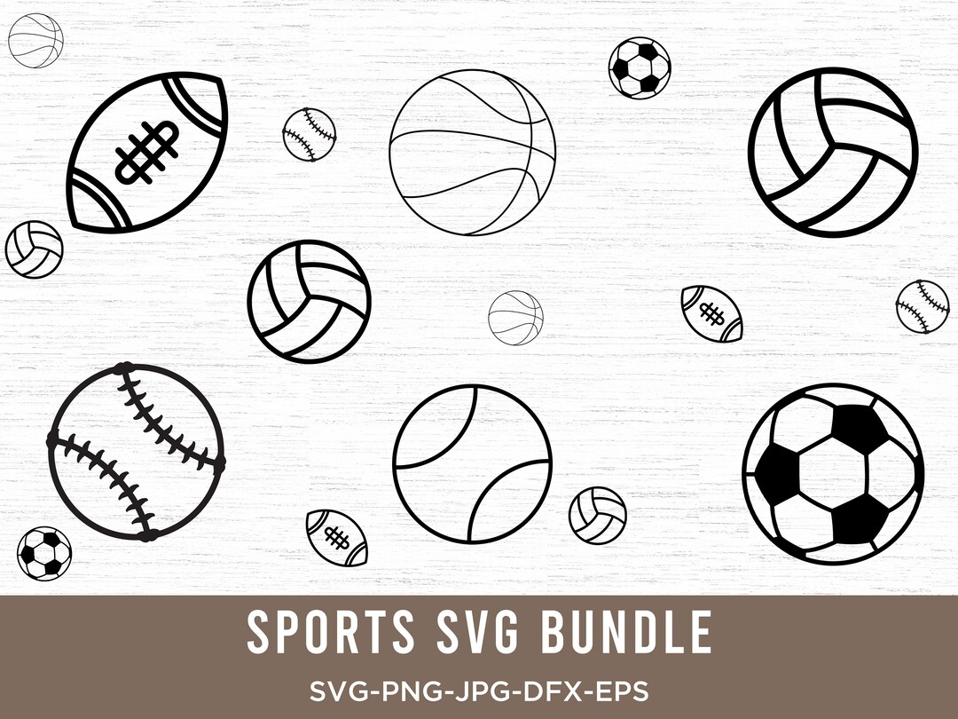 Sports Balls Svg Bundle, Sports Balls Svg, Baseball Svg, Football Svg ...