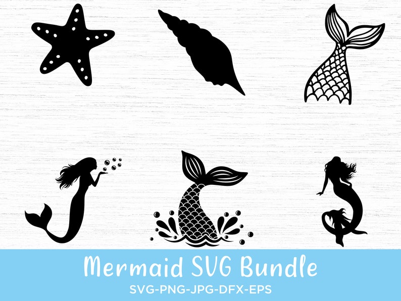 Mermaid Svg Bundle Mermaid Clipart SVG Bundle Mermaid Svg - Etsy