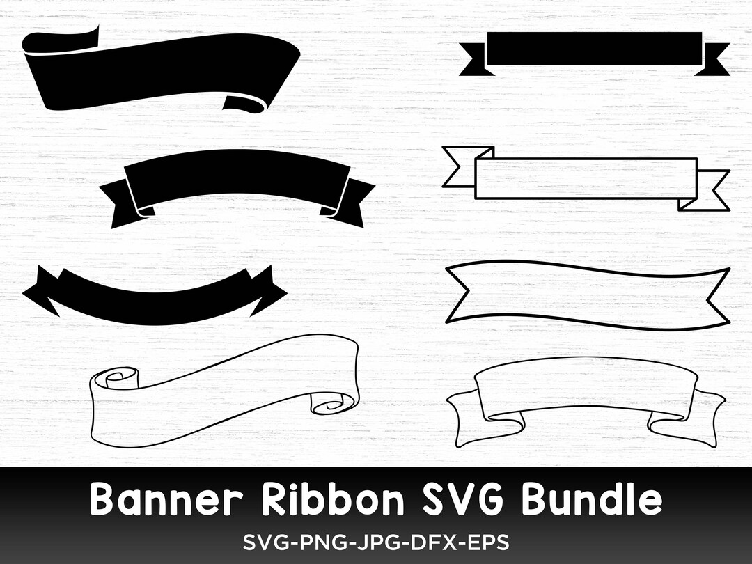 Banner Ribbon Svg Banner Svg Ribbon Svg Bundle Ribbon Banner Svg Cut