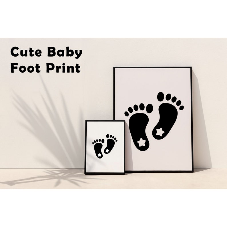Baby Feet SVG Footprint Cut File Cute Footprints Baby Shower - Etsy