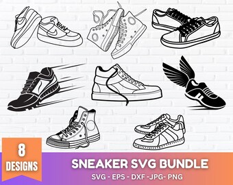 Sneakers Svg Bundle, Sneaker Svg, Sneaker Png, Sneakers, Sneaker ...