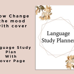 Printable Language Study Planner, Language Study Journal, Language ...