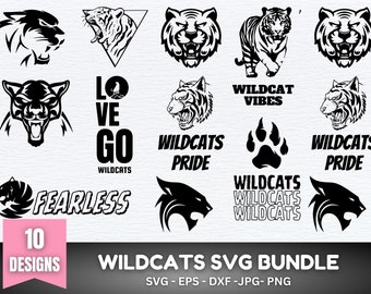 Wildcats Svg Bundle, Wildcat Svg, Wildcats, Wildcats Png, Svg Files for ...