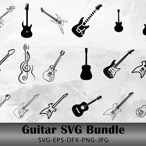 Guitar Svg Bundle, Guitar SVG, Guitar Note Svg, Music Svg Bundle ...