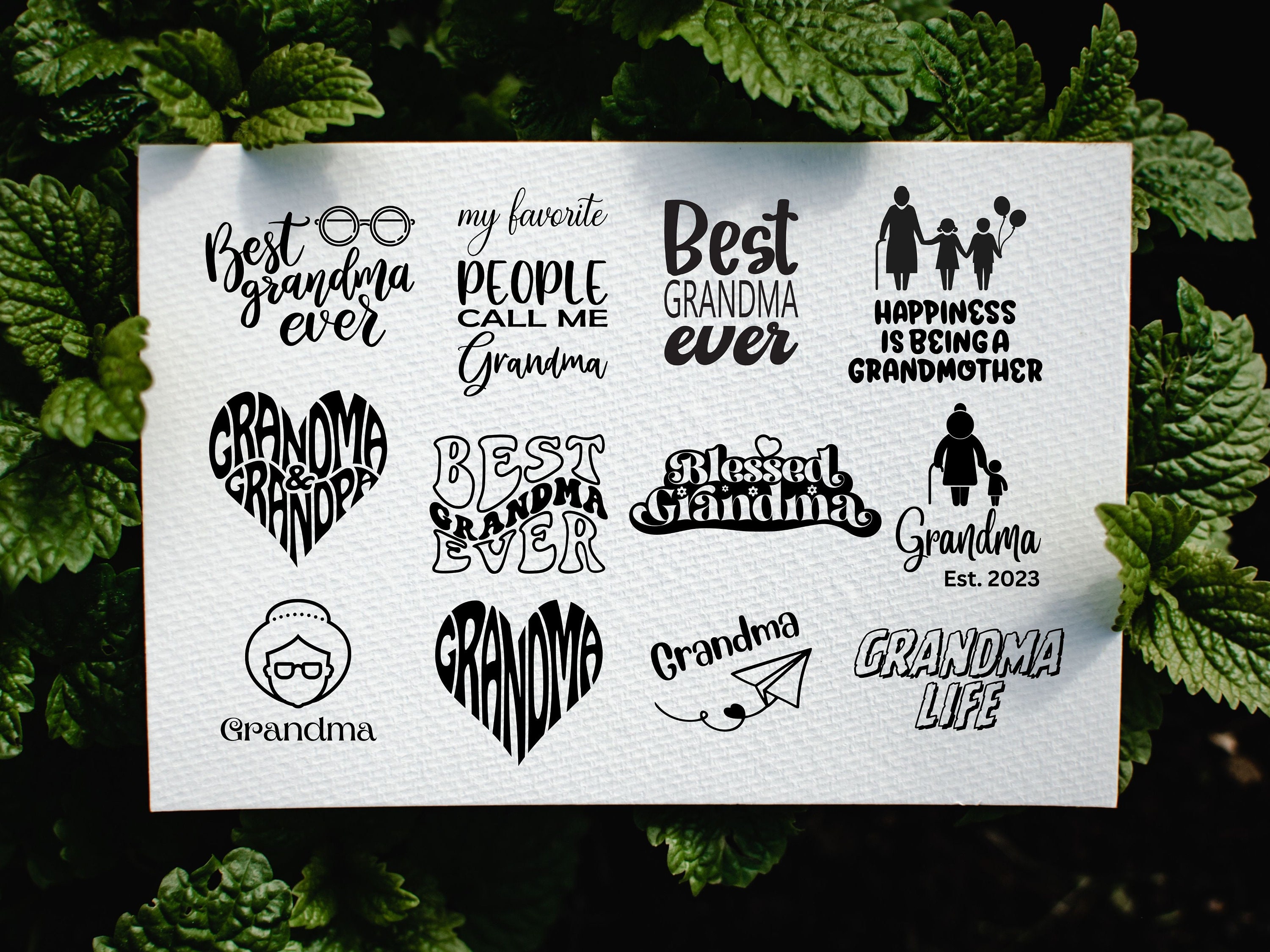 Grandma Svg Bundle Retro Grandma SVG Blessed Grandma Svg - Etsy