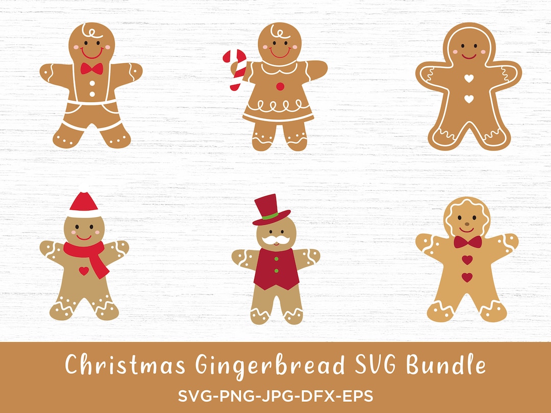 Gingerbread Man Png, Gingerbread Clipart, Winter Clipart, Cute ...