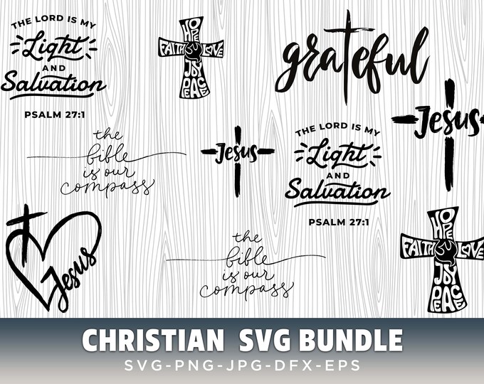 Christian Svg Cut Files, Religious Svg, Scripture Svg, Bible Verse Svg ...
