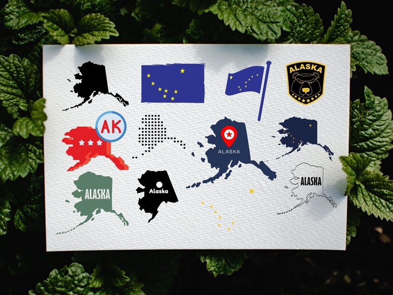 Alaska Svg Bundle, Alaska Png, Alaska State Svg, Alaska Cut File ...
