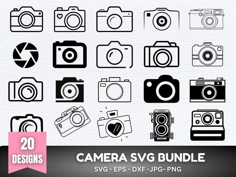 Camera SVG Bundle, Photography SVG, Photos Svg, Camera Clipart, Camera ...
