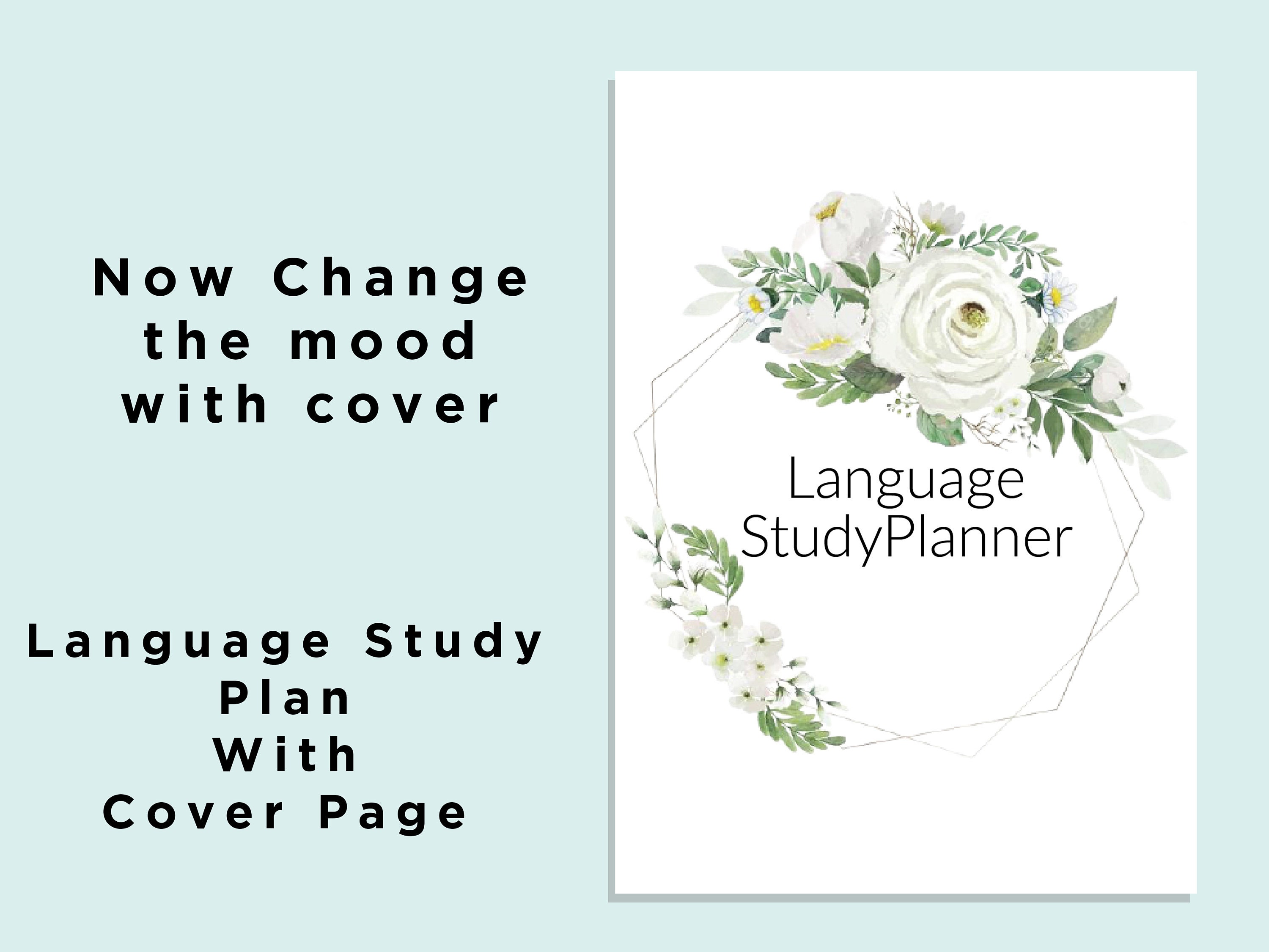Printable Language Study Planner, Language Study Journal, Language ...