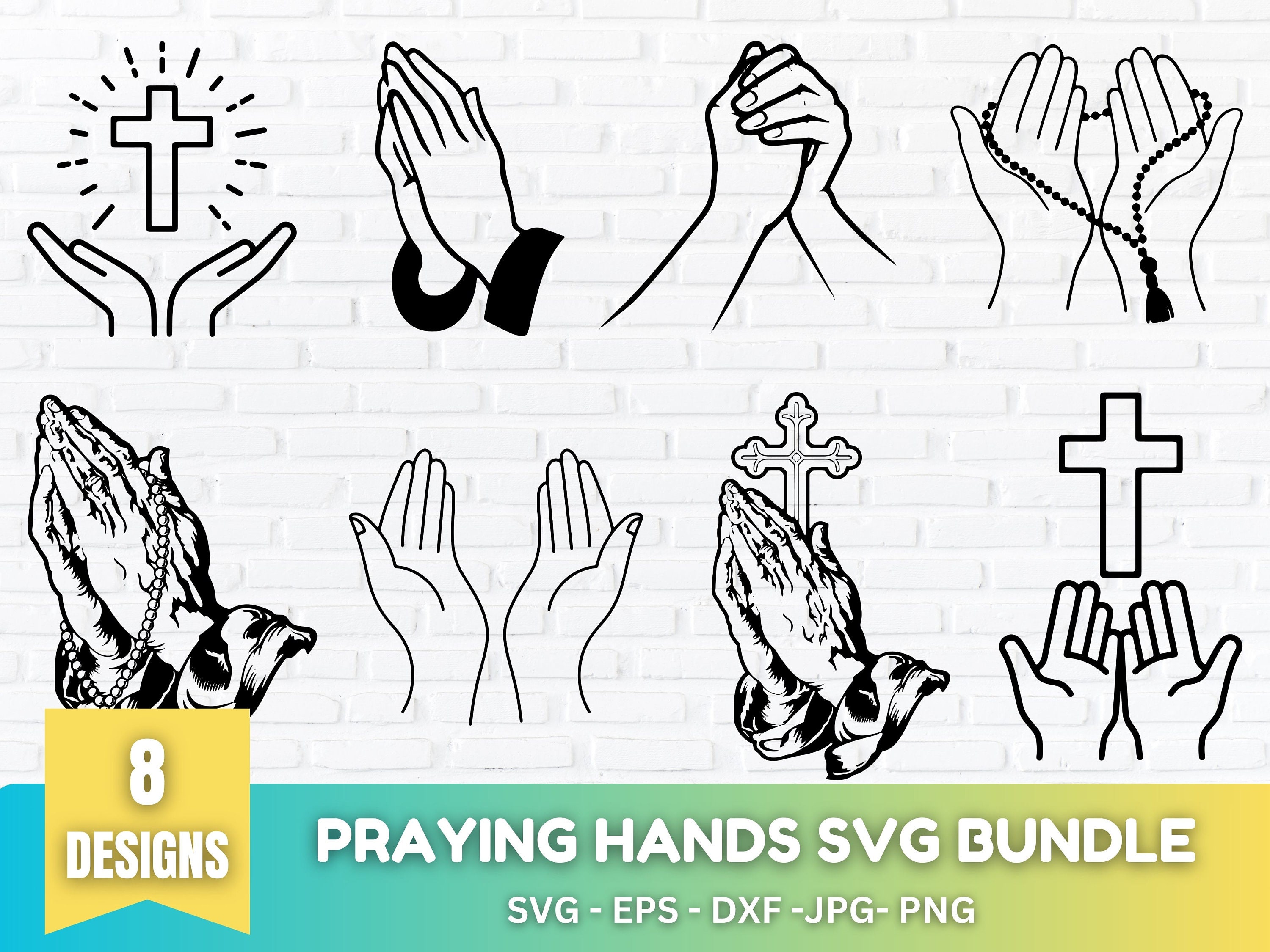 Praying Hands Svg Bundle, Praying Hands Svg Design, Praying Hands Png ...