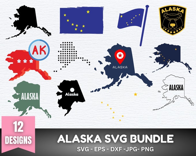 Alaska Svg - Etsy