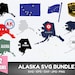 Alaska Svg Bundle, Alaska Png, Alaska State Svg, Alaska Cut File ...