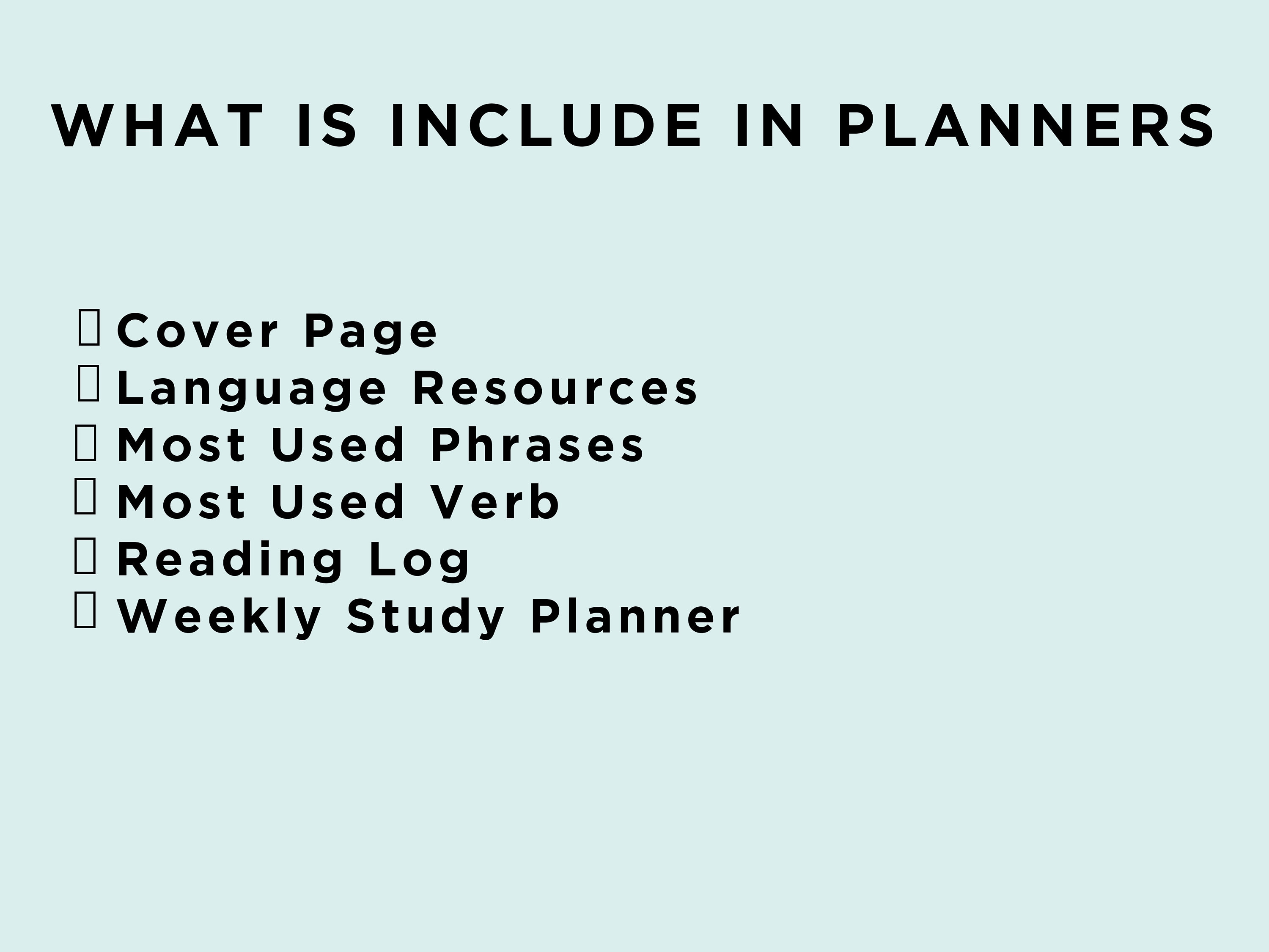 Printable Language Study Planner, Language Study Journal, Language ...
