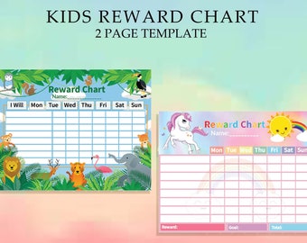 Printable Spidermen Reward Chart for Kids, Daily Chore Chart, Kids ...