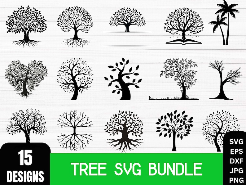 Tree Svg Bundle, Family Tree Svg Bundle, Tree Roots Svg, Our Roots SVG ...