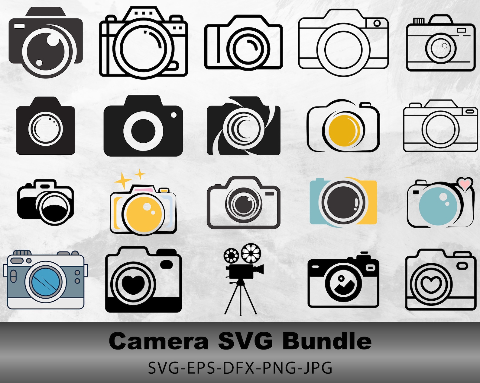 Camera SVG Bundle, Photography SVG, Photos Svg, Camera Clipart, Camera ...