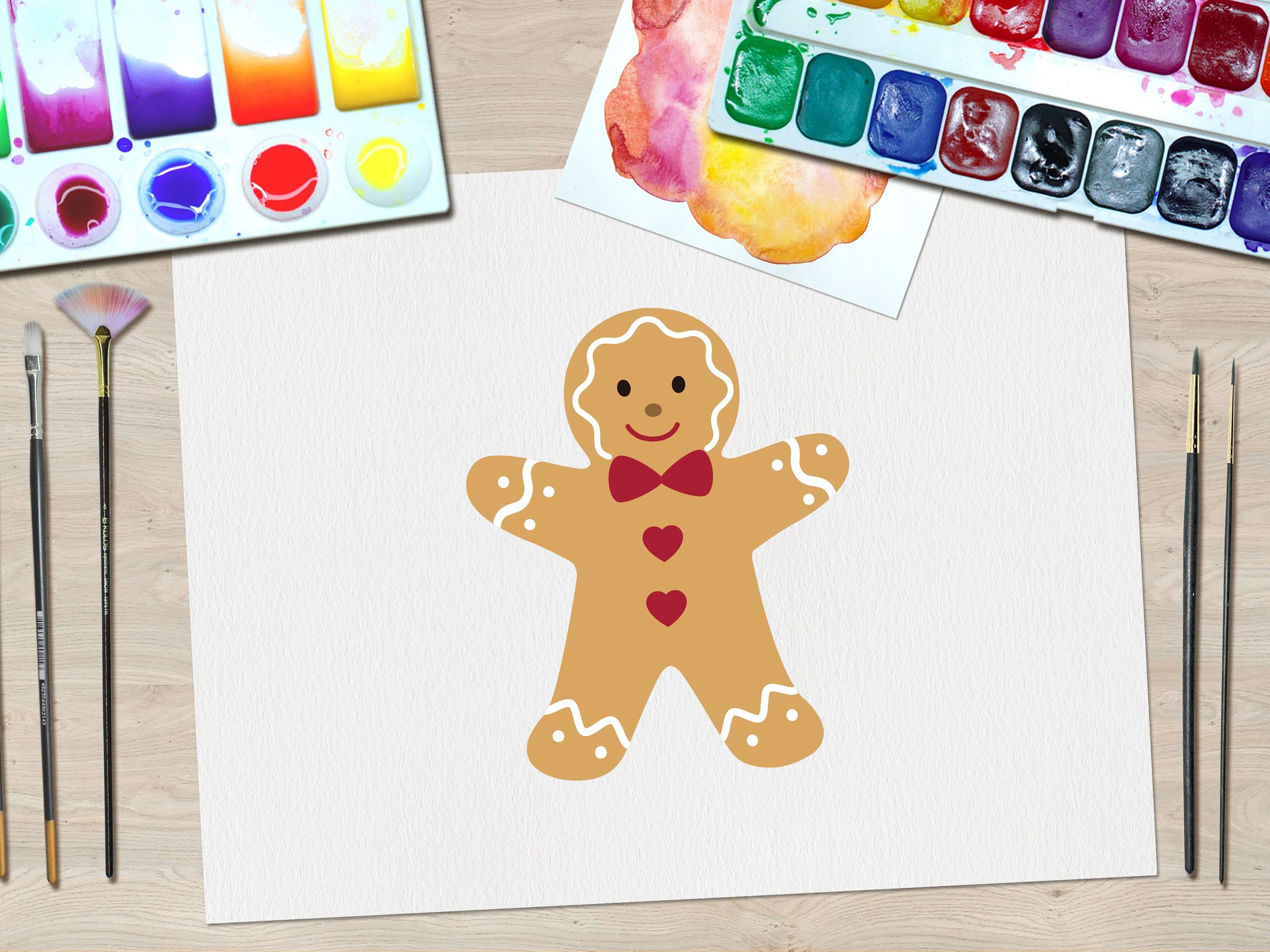Gingerbread Man Png, Gingerbread Clipart, Winter Clipart, Cute ...