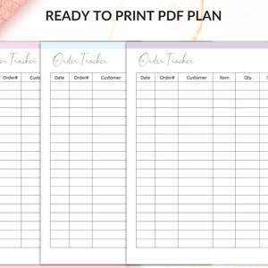 45 Printable Order Forms Bundle, Order Form Template Printable ...
