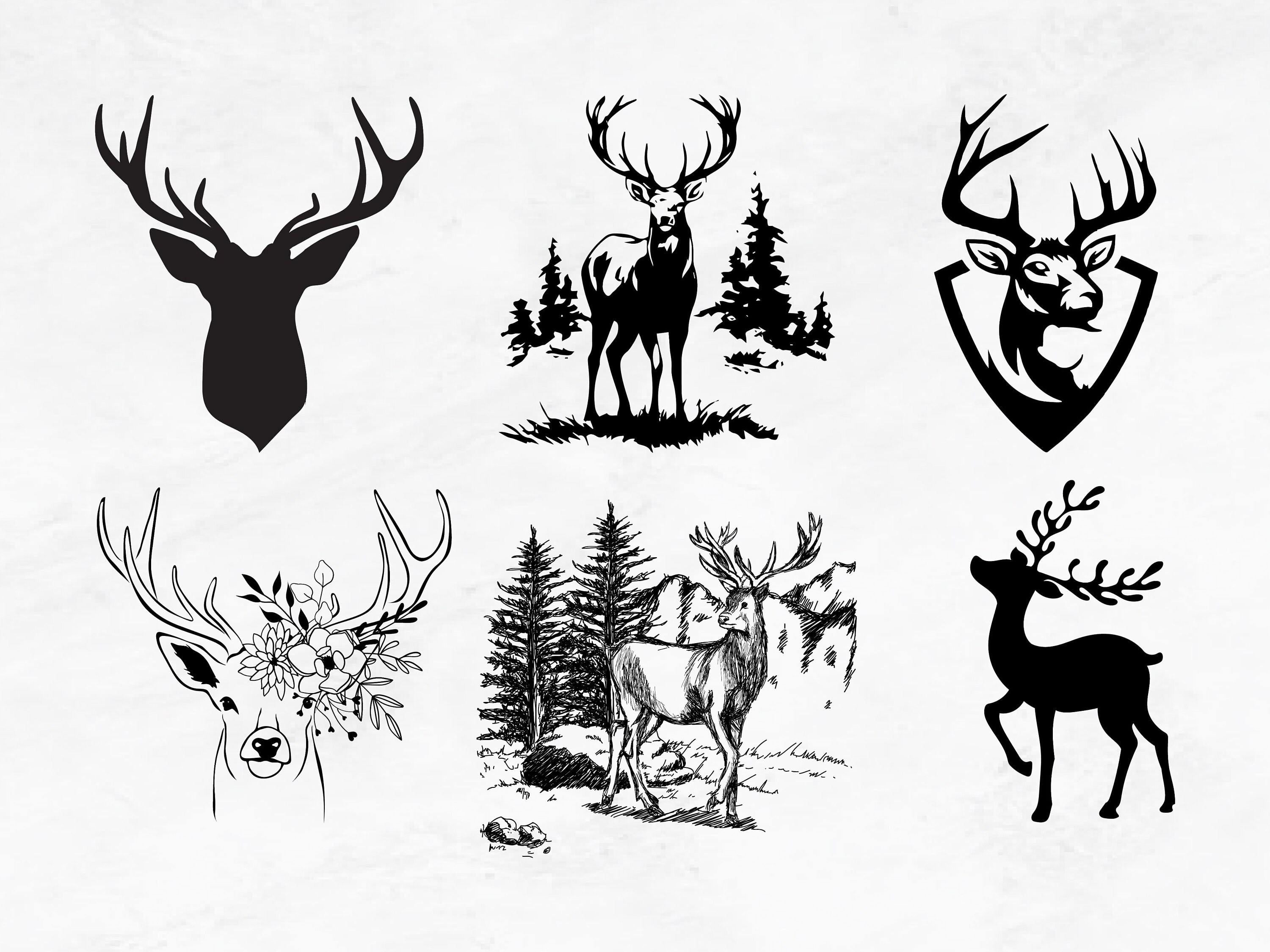 Deer Svg Bundle Deer Png Bundle Deer Svg Deer Clipart - Etsy