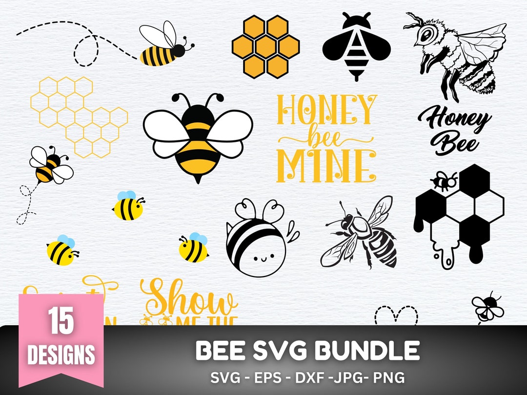 BEE Svg Bundle, Honeybee Svg, Bee Svg, Bee Png, Bee Clipart, Queen Bee ...