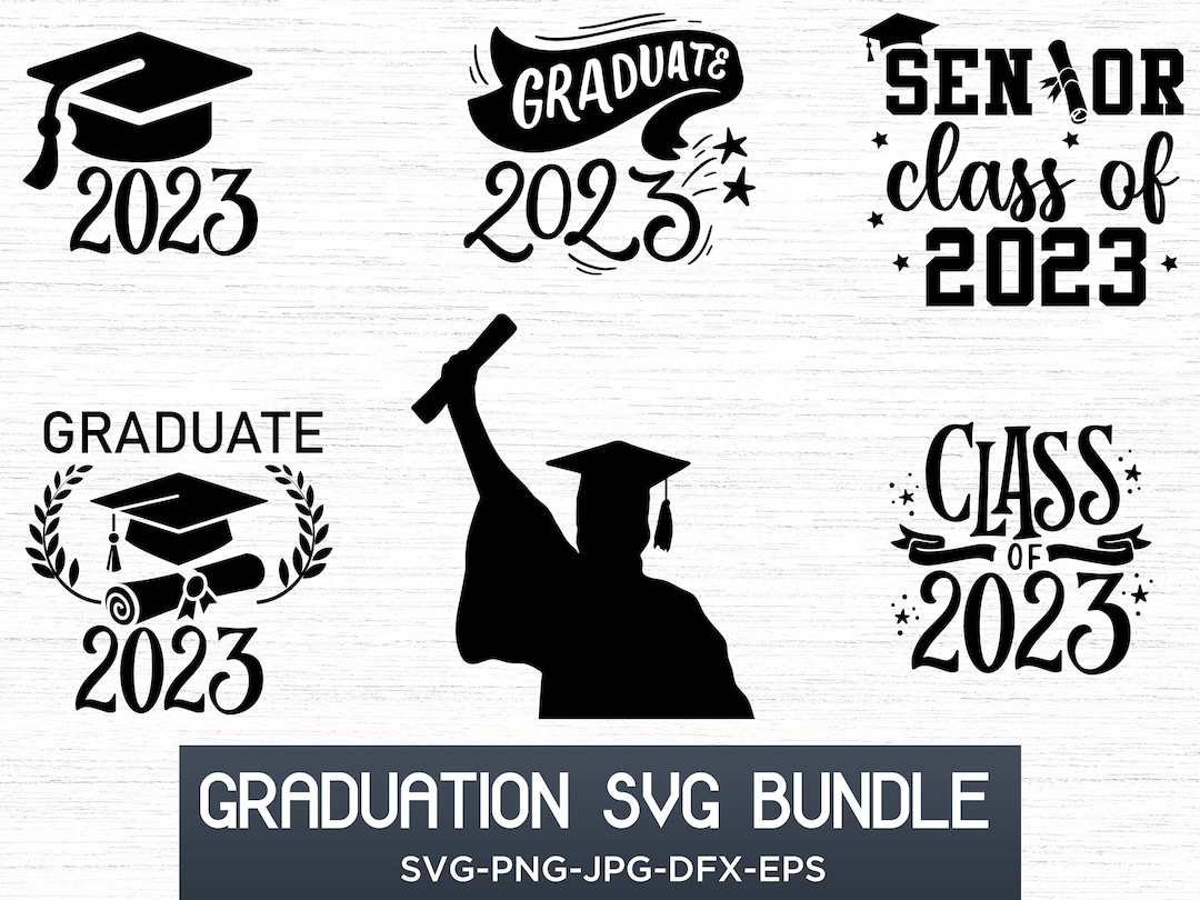 Graduation Svg Bundle, Graduation Svg, Png, Graduation Cut Files for ...