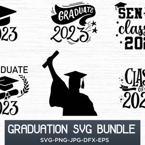 Graduation Svg Bundle, Graduation Svg, Png, Graduation Cut Files for ...