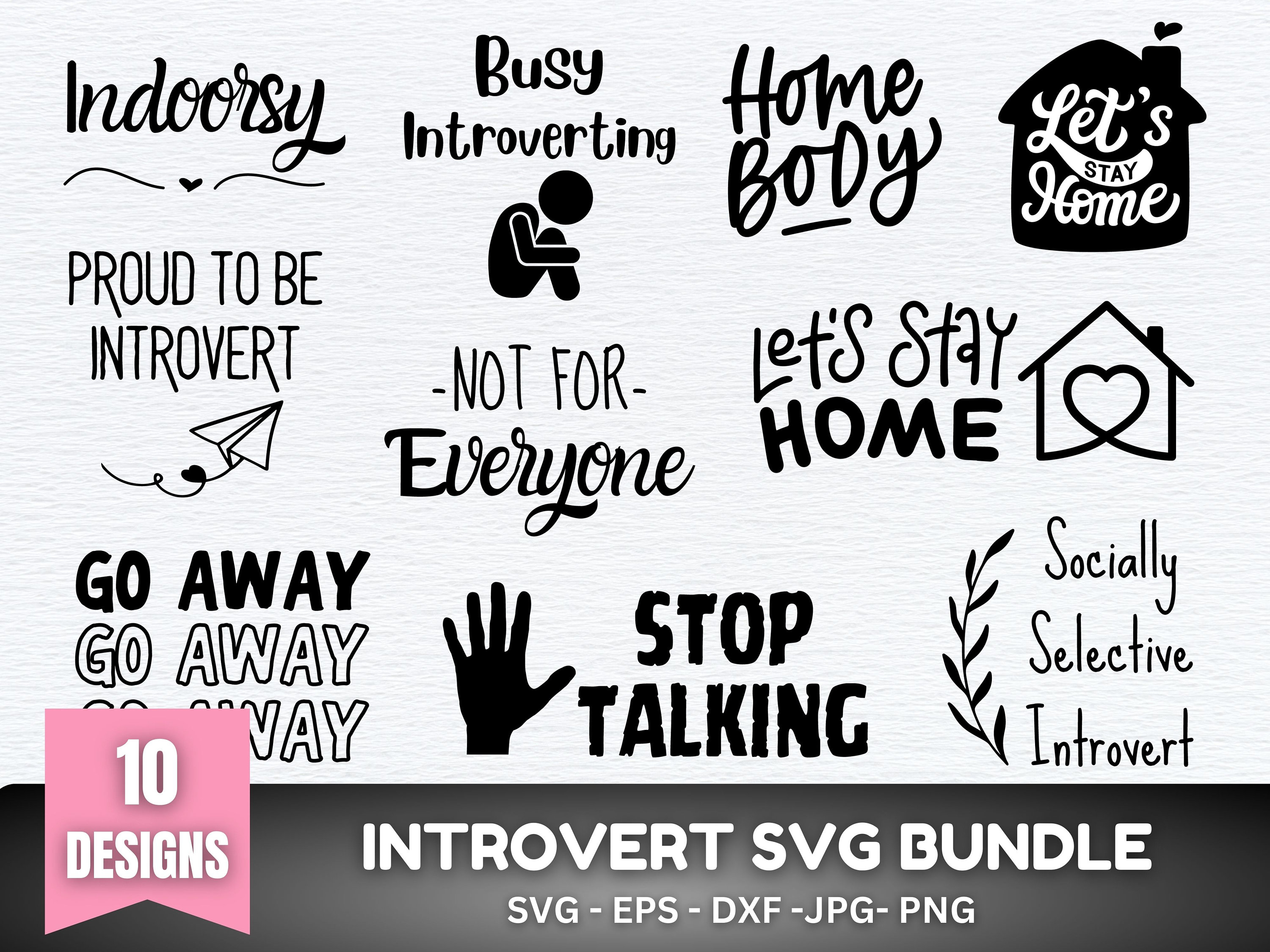 Introvert Svg Bundle, Introvert Svg, Introvert Png, Quote Svg Bundle ...