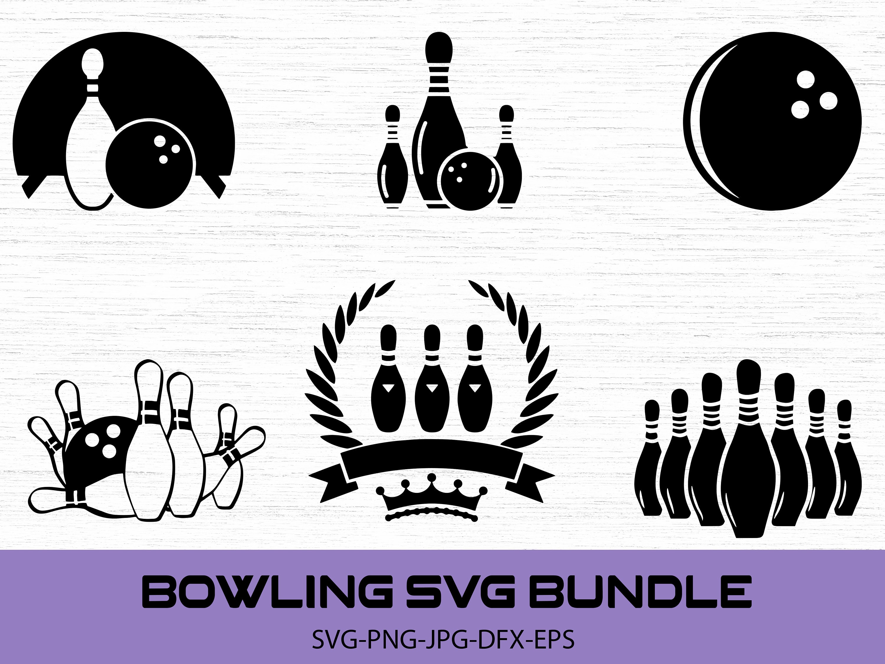 Bowling SVG Bundle, Bowling PNG Bundle, Bowling Clipart, Bowling SVG ...