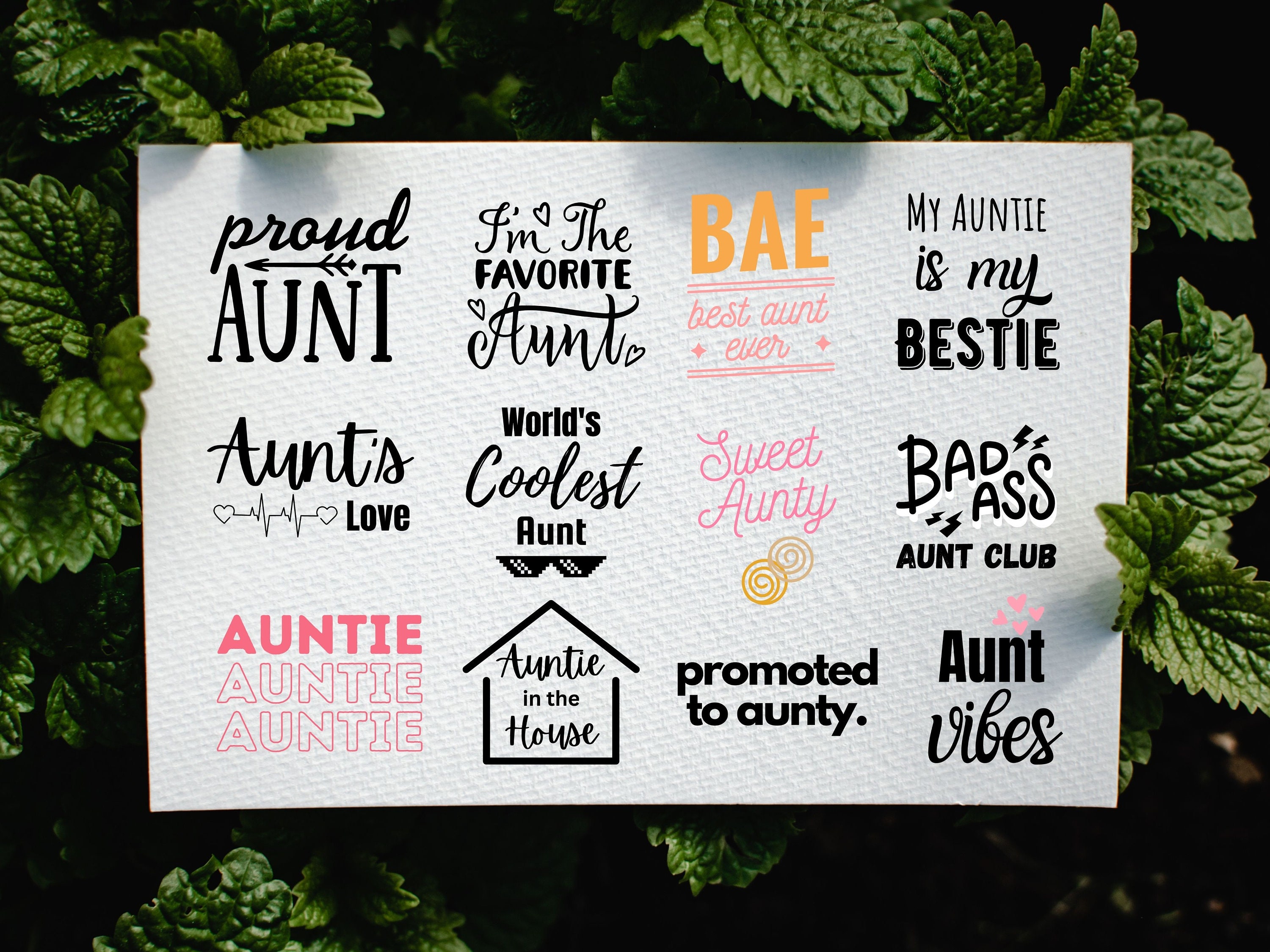Auntie SVG Bundle Aunt Svg Aunt Bundle Auntie Squad Svg - Etsy