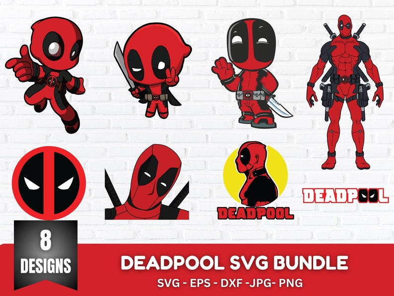 Deadpool Svg Bundle, Deadpool Cricut, Deadpool Svg Cut Files, Deadpool ...