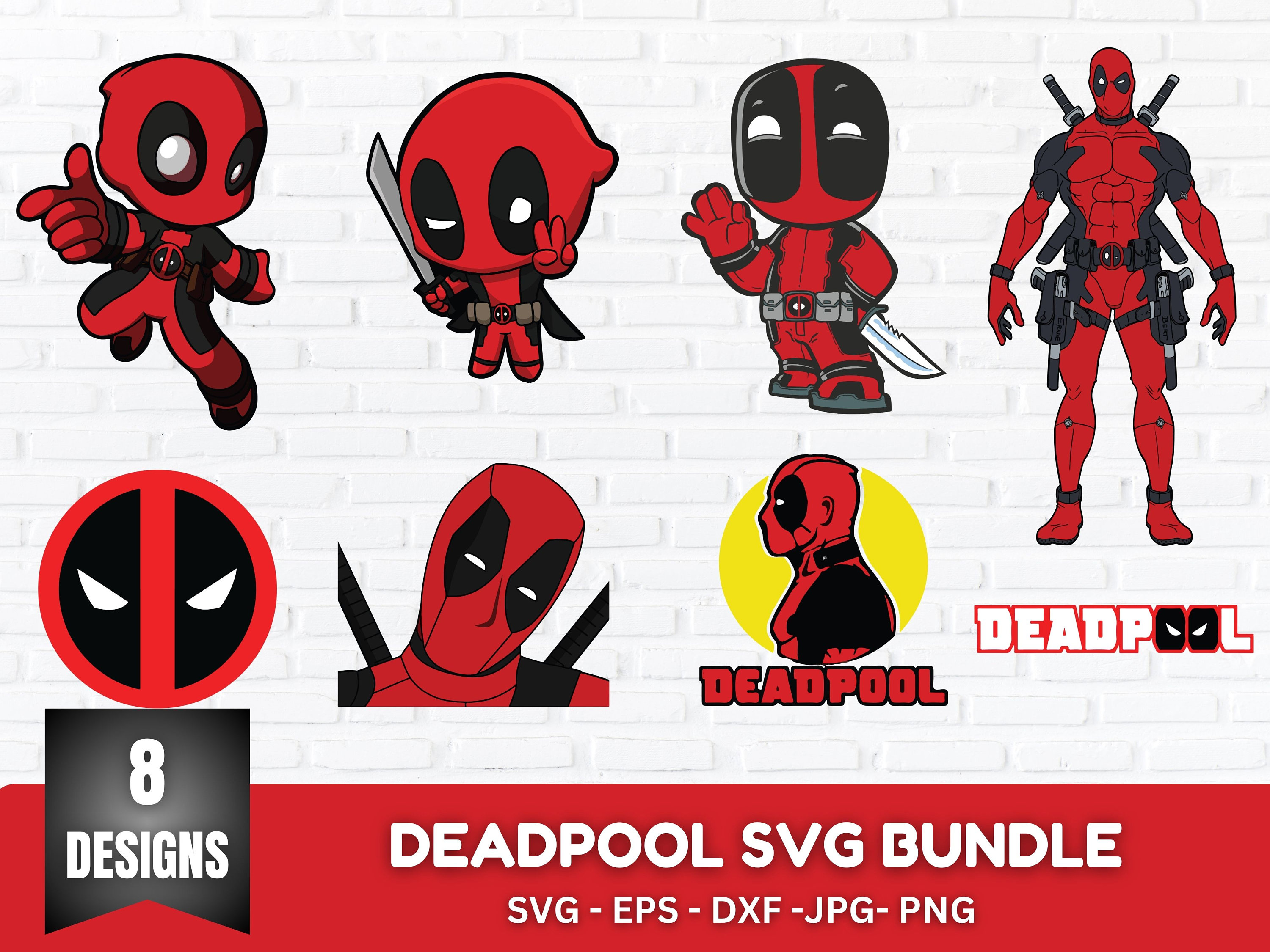 Deadpool Svg Bundle, Deadpool Cricut, Deadpool Svg Cut Files, Deadpool ...