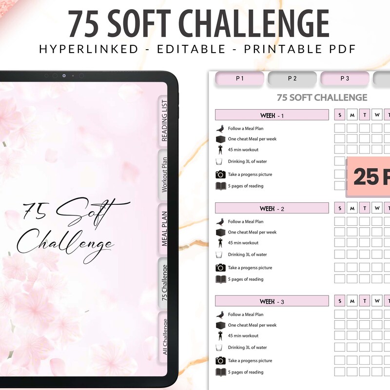 75 Hard Printable - Etsy